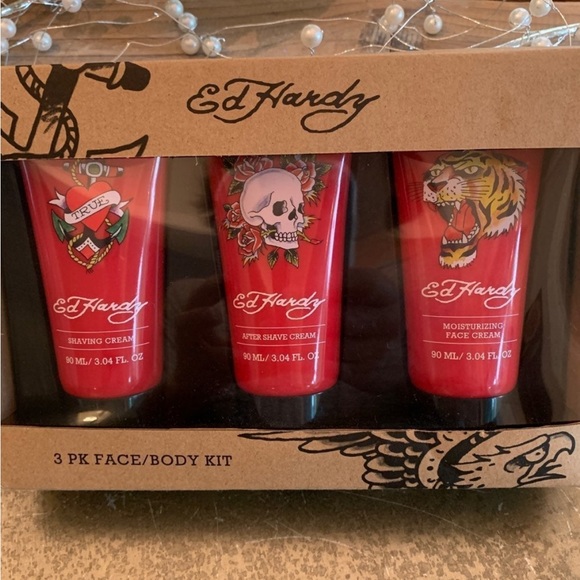 Ed Hardy | Grooming | Ed Hardy Mens 3 Piece Shave Body Kit | Poshmark